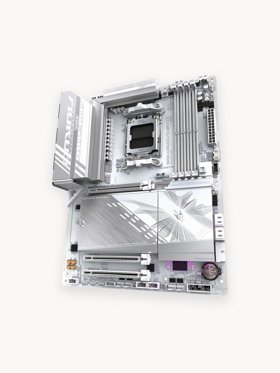 Материнская плата Gigabyte B850 AORUS ELITE WIFI7 ICE, AM5, AMD B850, ATX, RTL (B850 AORUS ELITE WIFI7 ICE)