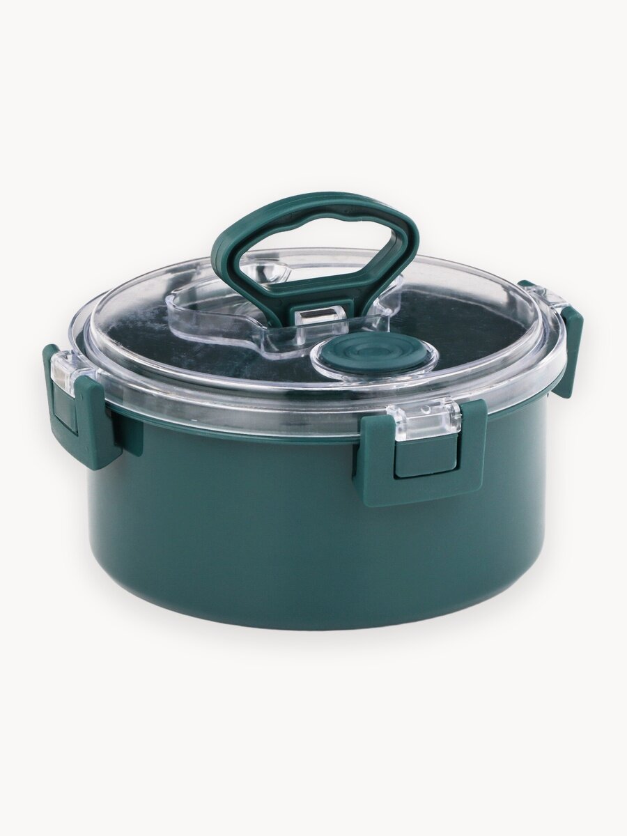 Ланч бокс в школу, контейнер для еды "Антрима", 1.1 л, с приборами, 17,5 х 17,5 х 8,5 см