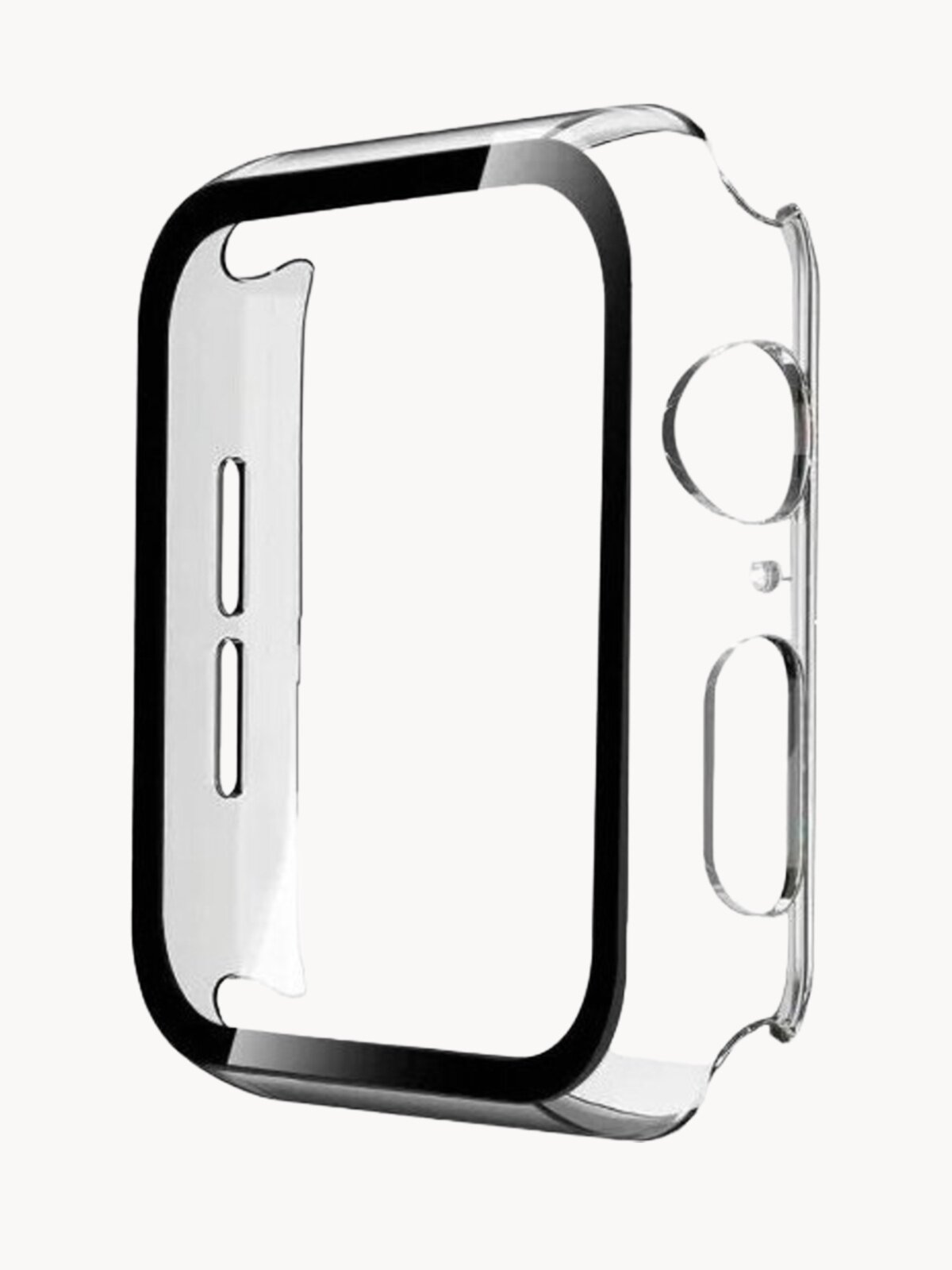 Противоударный чехол 360 для часов Apple Watch Series 7 45 мм полное покрытие прозрачный