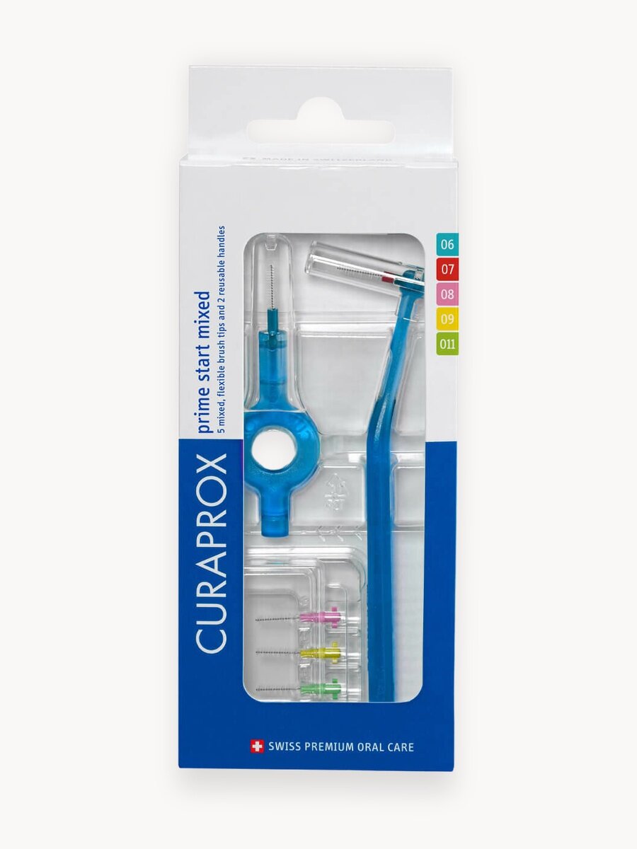 Набор для гигиенического ухода Prime Start mixed: 5 ершиков CPS 06-011 с держателем UHS409 и UHS470