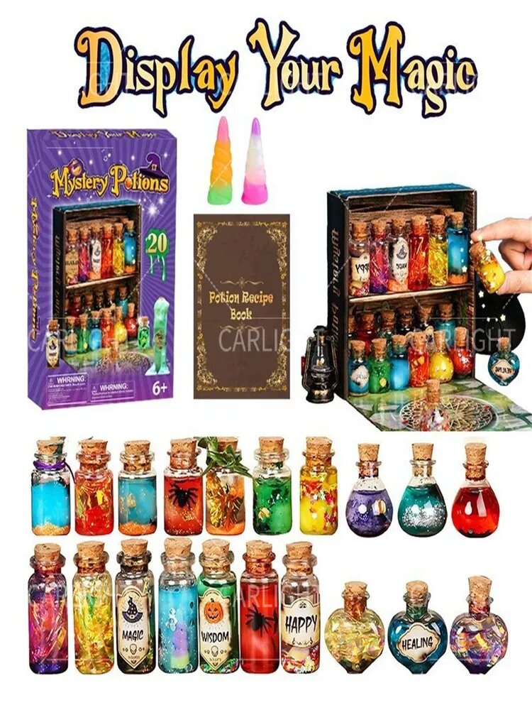 Набор юного волшебника: Научные эксперименты и зелья, магические опыты, DIY подарок для девочек