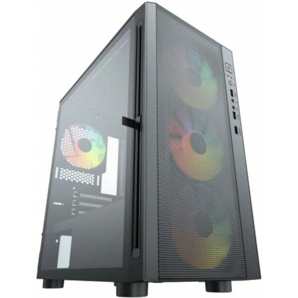 Корпус ACD Citadel 104 mATX, Black, USB3.0*1+USB2.0*2+HD audio,3*12cm F1 ARGB fans at front(Slave fans) ,1*12cm F1 ARGB fan at rear (Master fan)