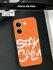 Чехол на Poco X8 Pro / Поко X8 Про с принтом Stay Calm orange, прозрачный