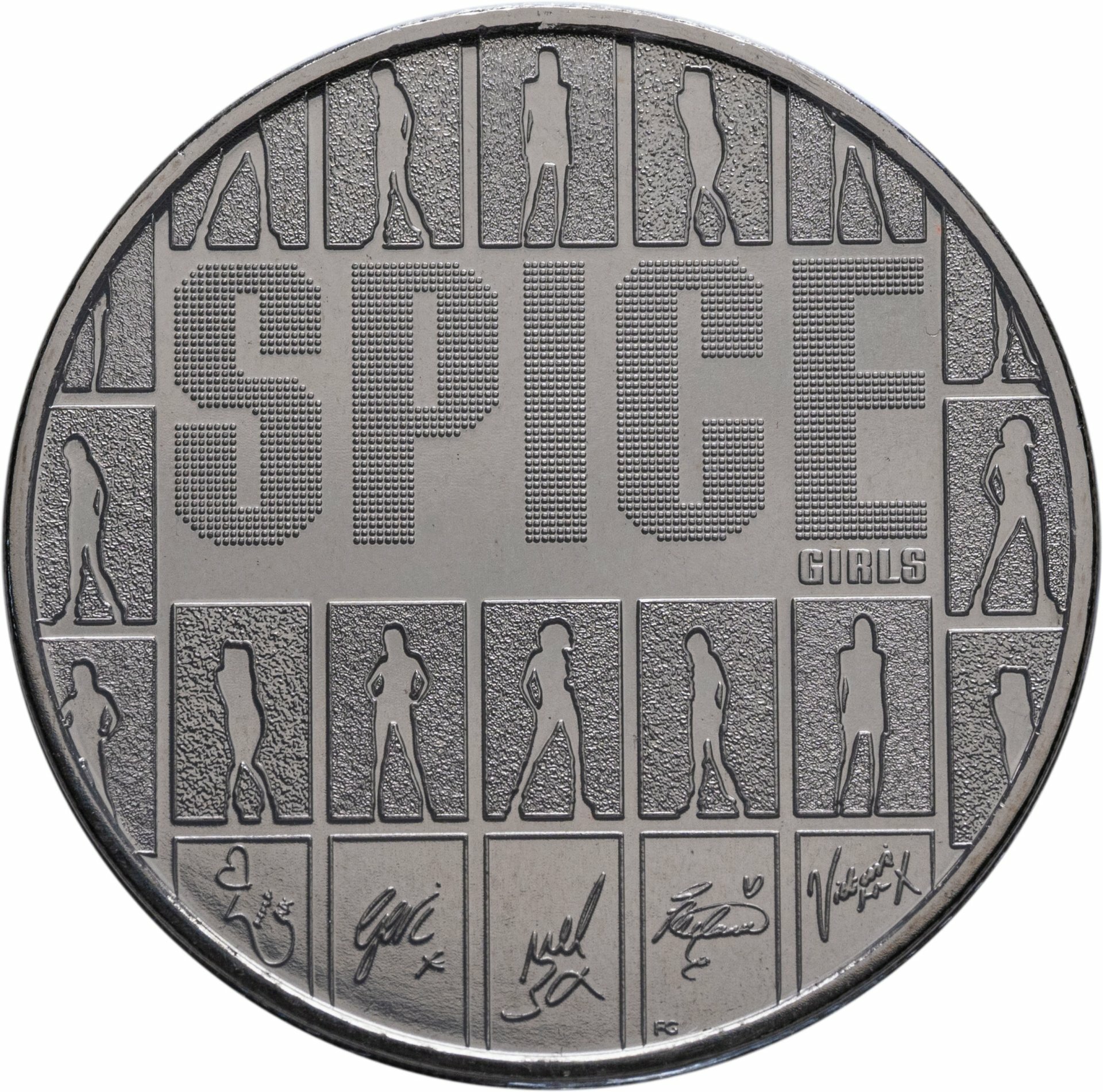 Великобритания 5 фунтов 2026 "группа Spice girls", в буклете, Мельхиор медь-никель, в сохранности BUNC