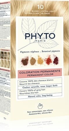 Краска для волос Phyto Color, оттенок 10 extra light blonde, 1 шт