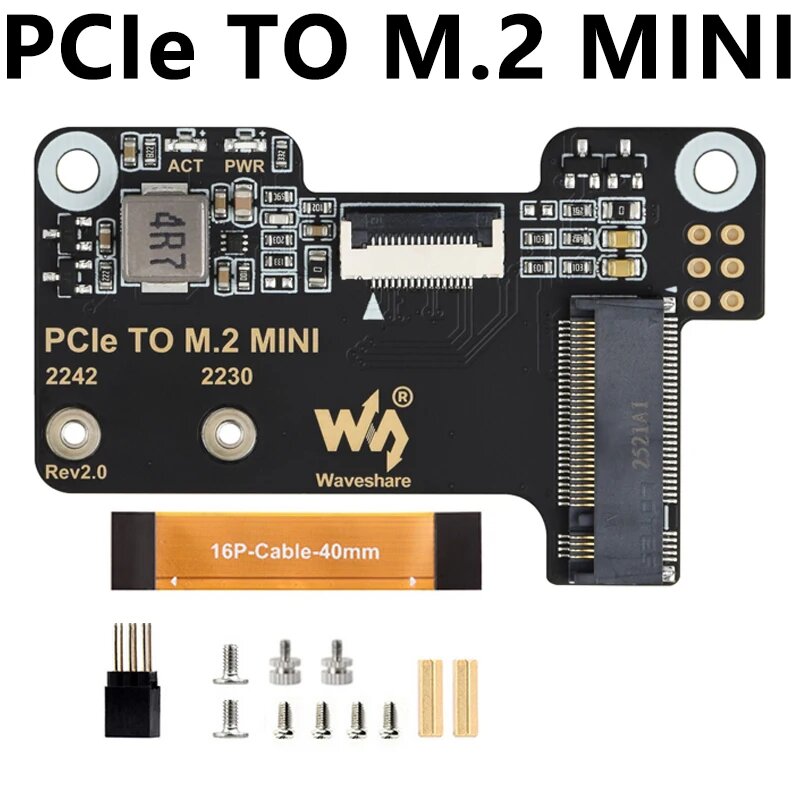 Адаптер PCIe to M.2 Mini 2242/2230, Color: PCIe-TO-M.2-MINI