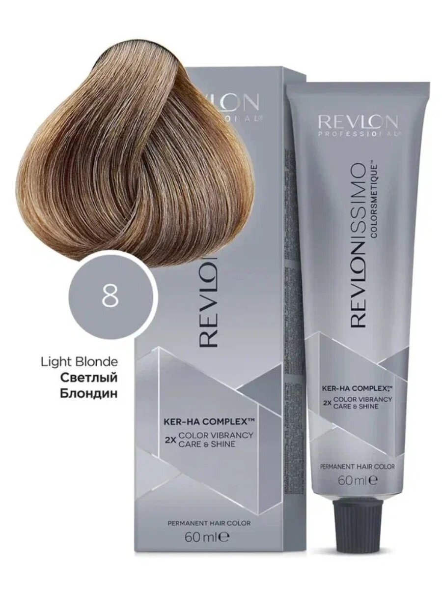 Краска перманентная Revlon Professional Revlonissimo Colorsmetique High CoverAge для седых волос, тон HC8