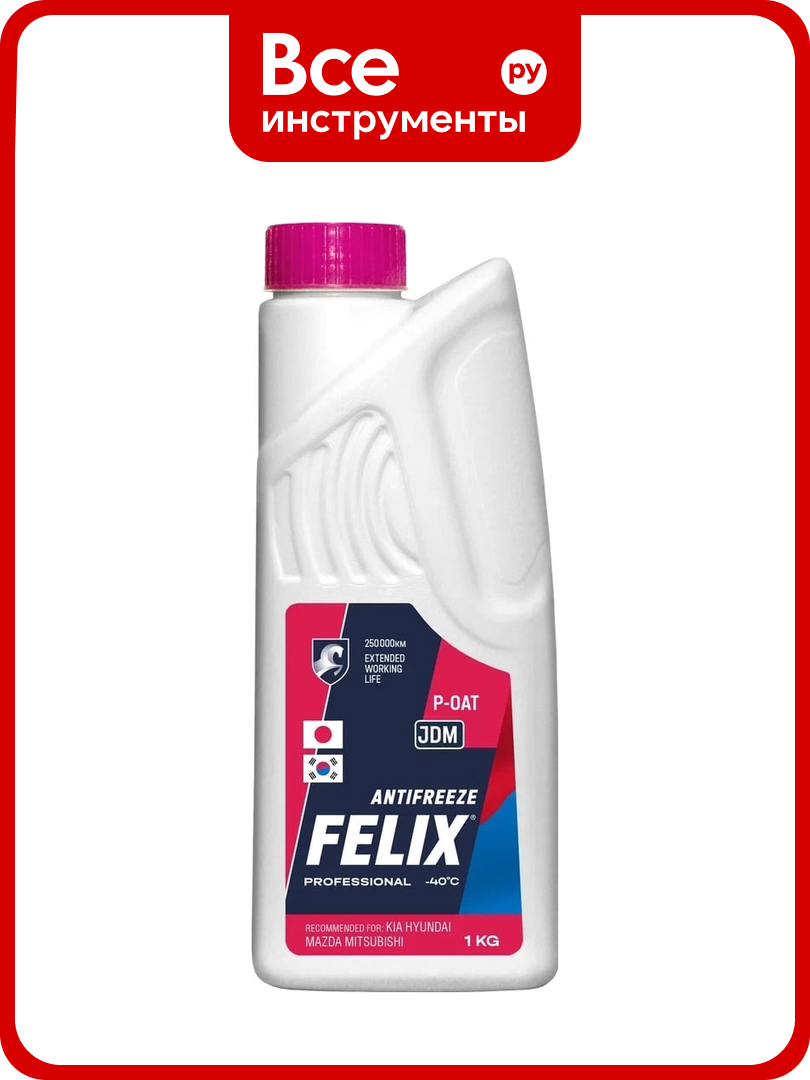 Антифриз FELIX JDM Pink, в п/э канистра 1кг 430206401