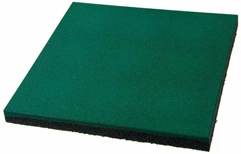 Резиновая плитка из полиуретана, 50x50 3 см, Зеленый, влагостойкая