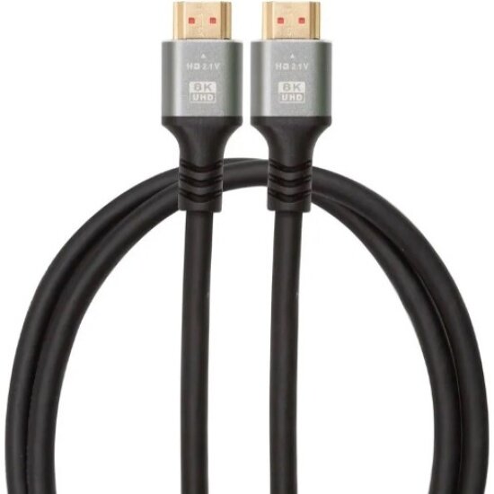 Кабель Bion HDMI v2.1, 19M/19M, 3D, 8K UHD, экран, 2 м, черный [BXP-HDMIV21-2M]