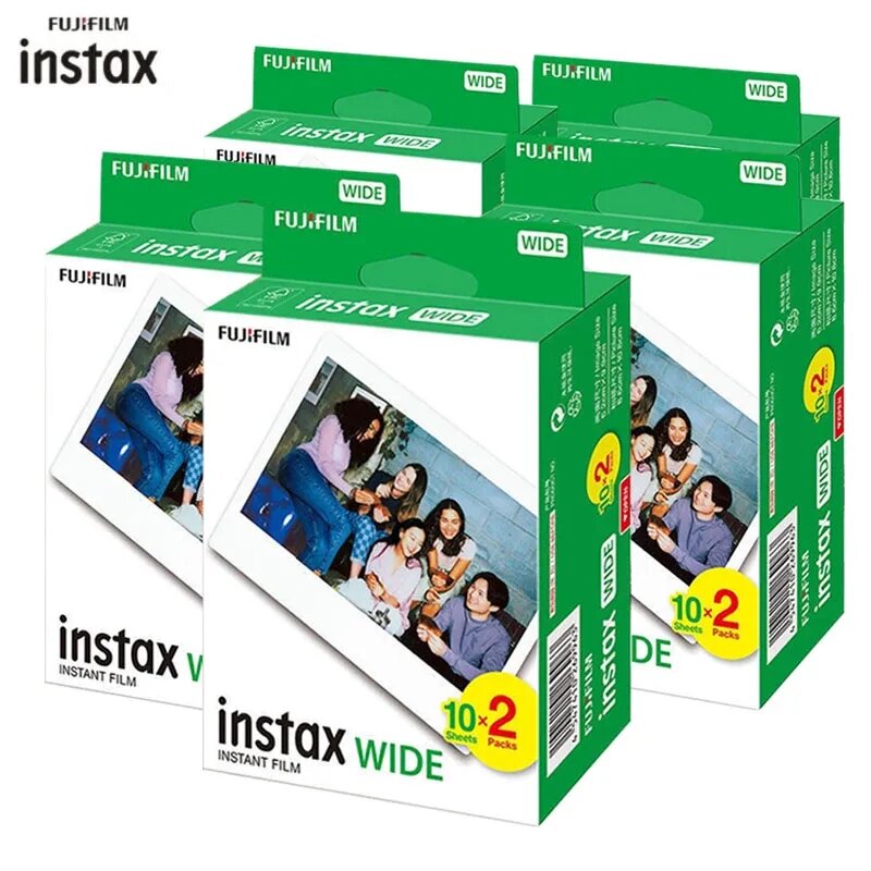 Fujifilm Instax Wide Film Monochrome 1 штука Зеленый, White 80 sheets