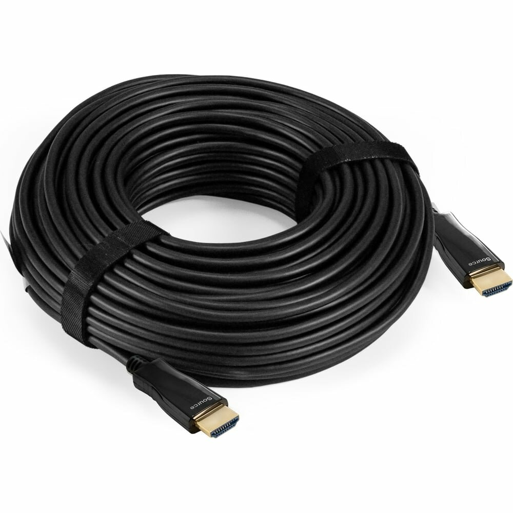 Активный оптический кабель ExeGate HDMI EX-CC-HDMI2-30.0 19M 19M, v2.0, 30м, 4K UHD, Ethernet, позолоченные контакты 294700