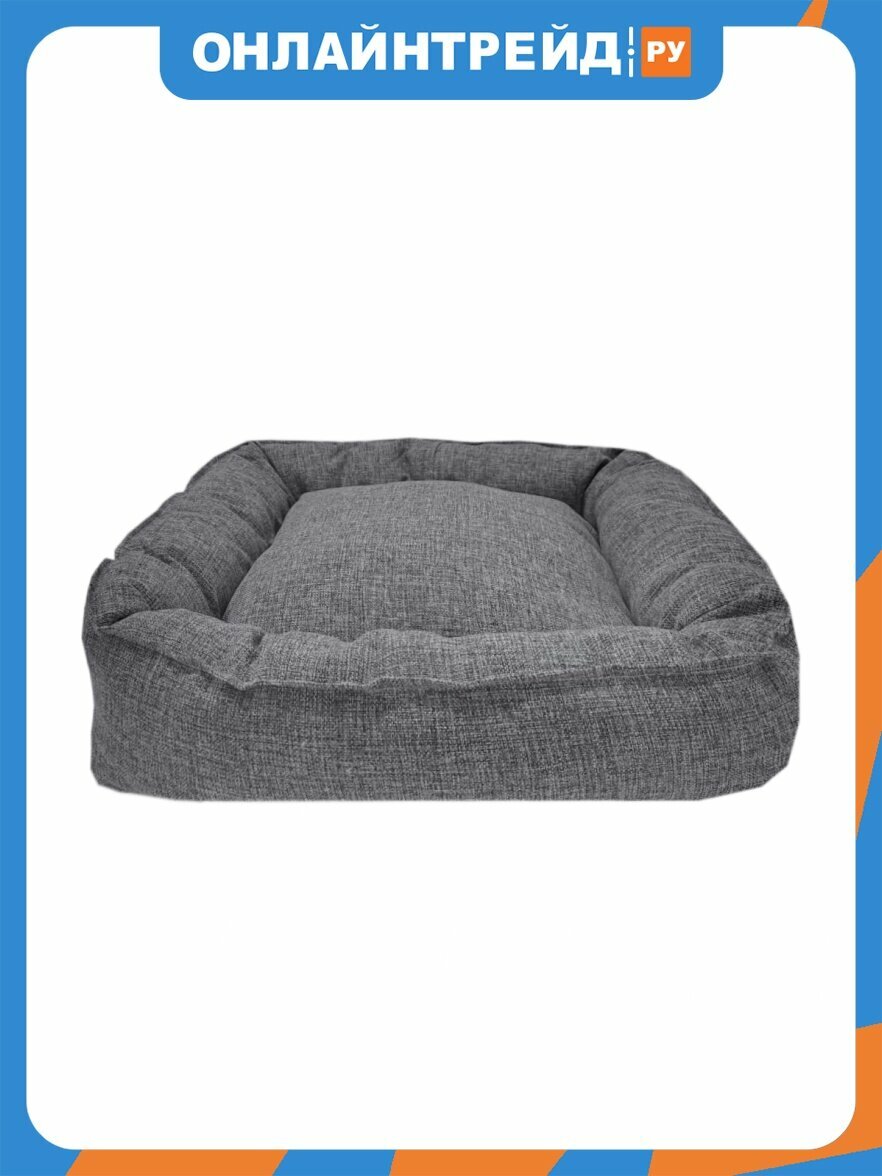 Лежанка Homepet Жаккард Rola 50х45х15 см, графит