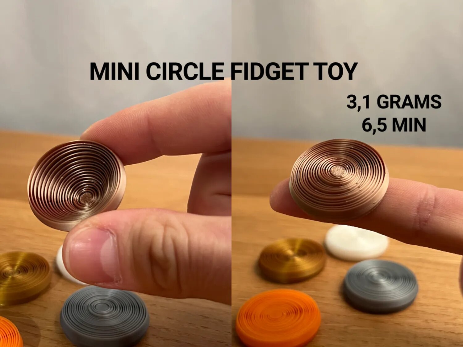 Круг антистресс игрушка мини фиджет настольный