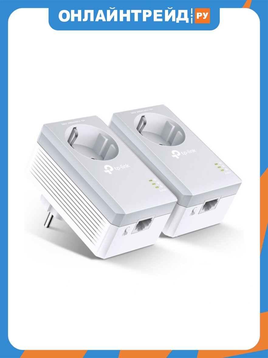 Комплект адаптеров Tp-link TL-PA4010PKIT Powerline 600Mbps