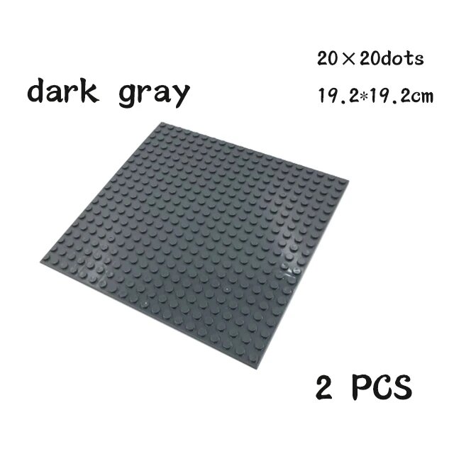 VEK Базовые пластины 24x24 20x20 для сборки Серый, dark gray 20X20