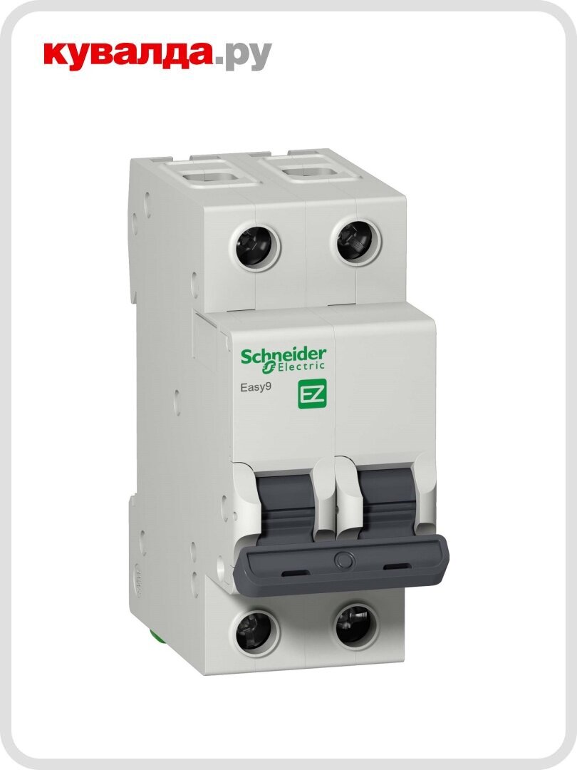 Автоматический выключатель SCHNEIDER ELECTRIC 50А Easy9 2P C 4,5 кA