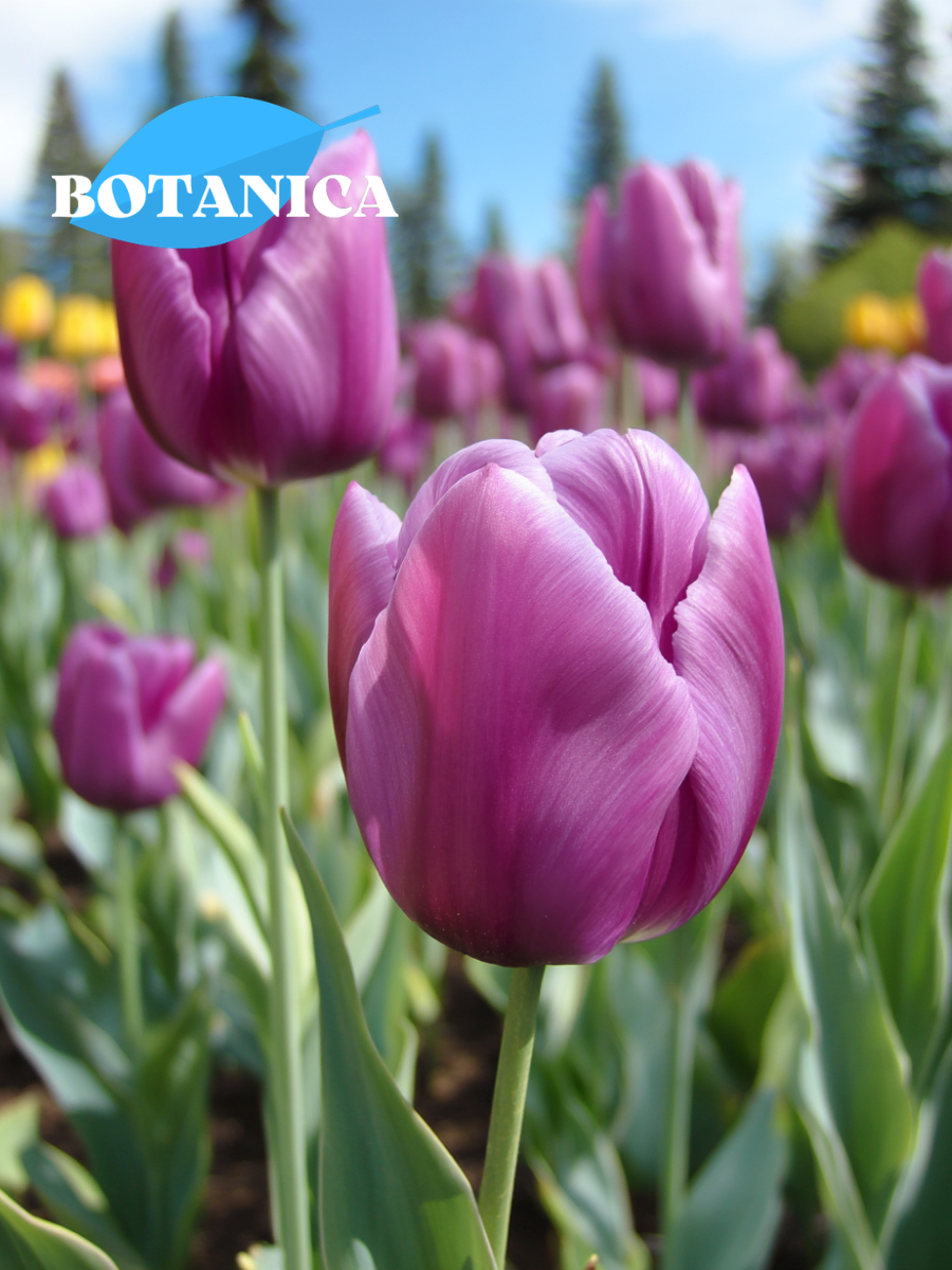 Луковицы цветов, botanica garden, Тюльпан Кавиар 2 штуки (фиолетовый)