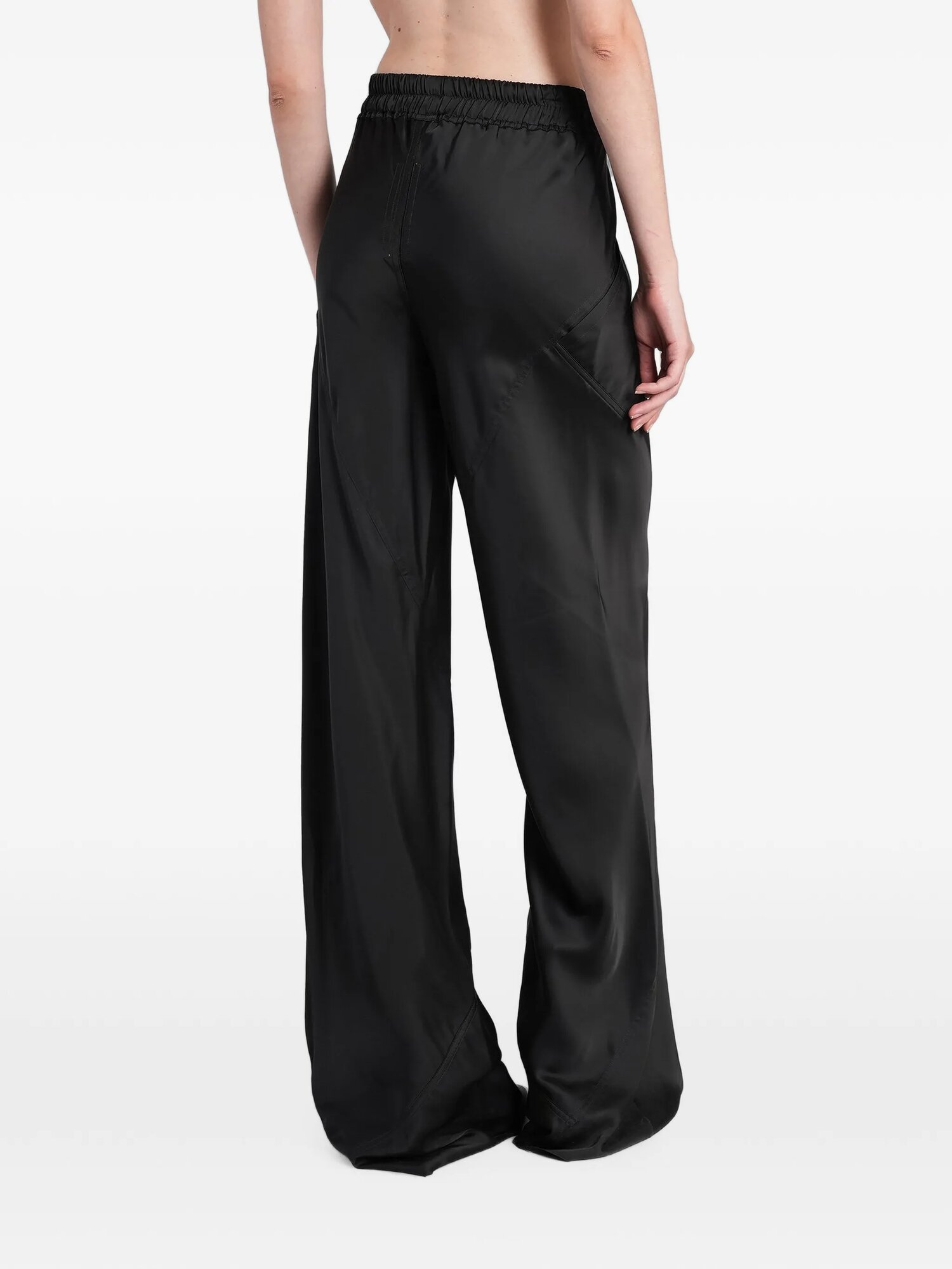 Брюки Rick Owens Drawstring wide-leg trousers, размер 40 — фото 1