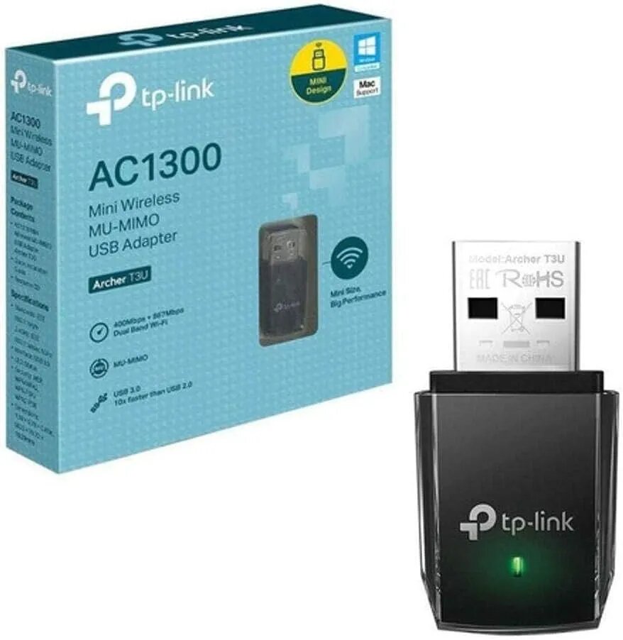 TP-Link Archer T3U, мини-беспроводной USB-адаптер AC1300 с поддержкой MU-MIMO
