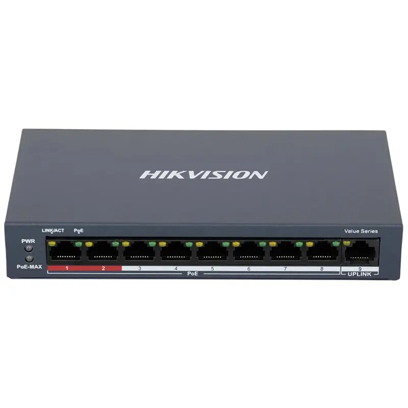 DS-3E0109P-E/M(C) PoE коммутатор Hikvision