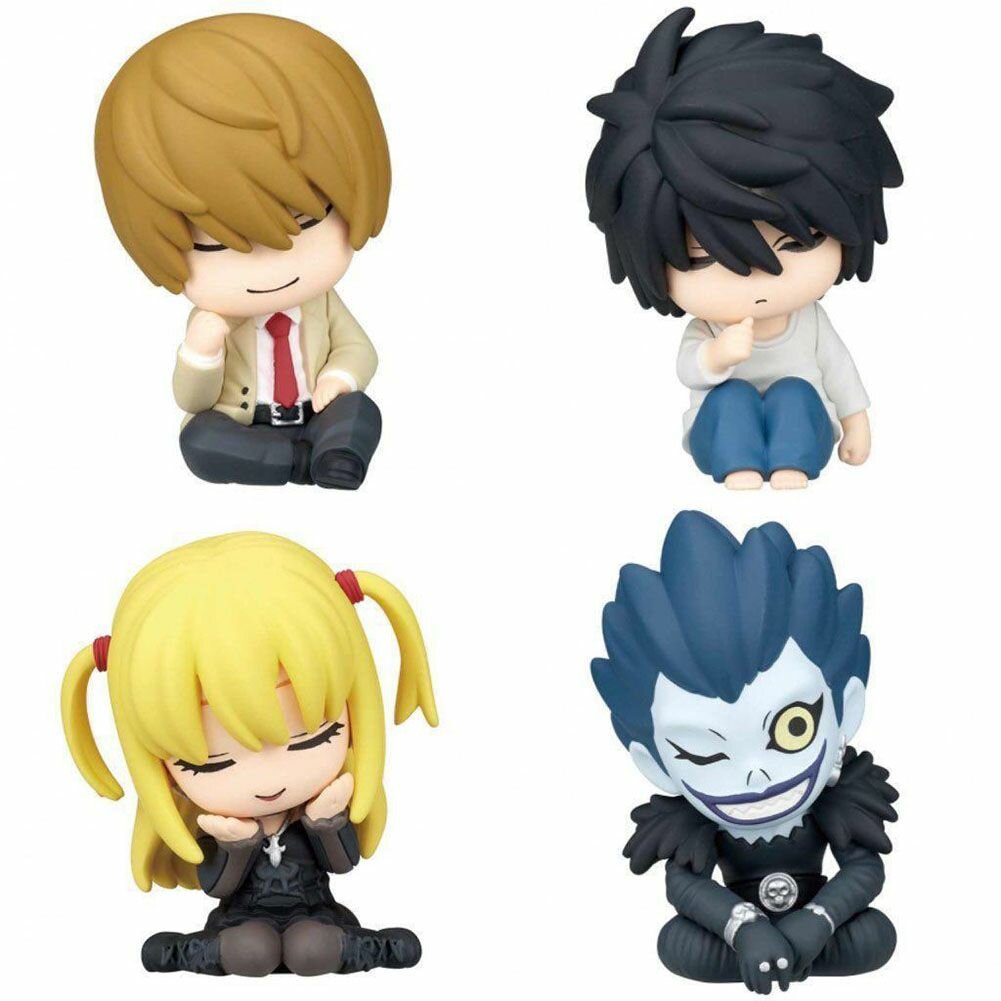 Фигурка Тетрадь Смерти Рюк, Эл Лоулайт, Миса Аманэ, Лайт Ягами / Death Note Ryuk, L Lawliet, Misa Amane, Yagami Light figure(5см,4шт) Подарок для друга Q version action figurine, игрушки, Настольные украшения коллекционные аниме миниатюры сувениры