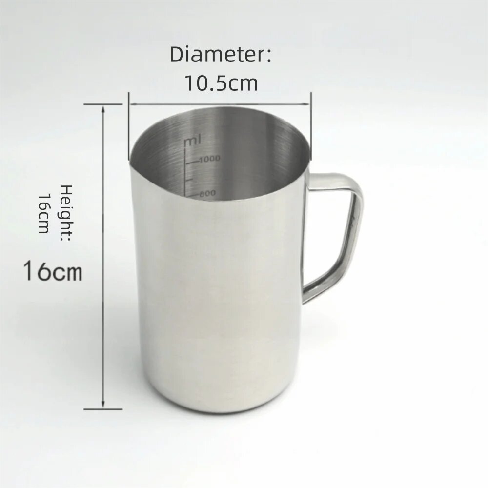 Мерный стакан из нержавеющей стали 500/1000 мл 1000ml-B