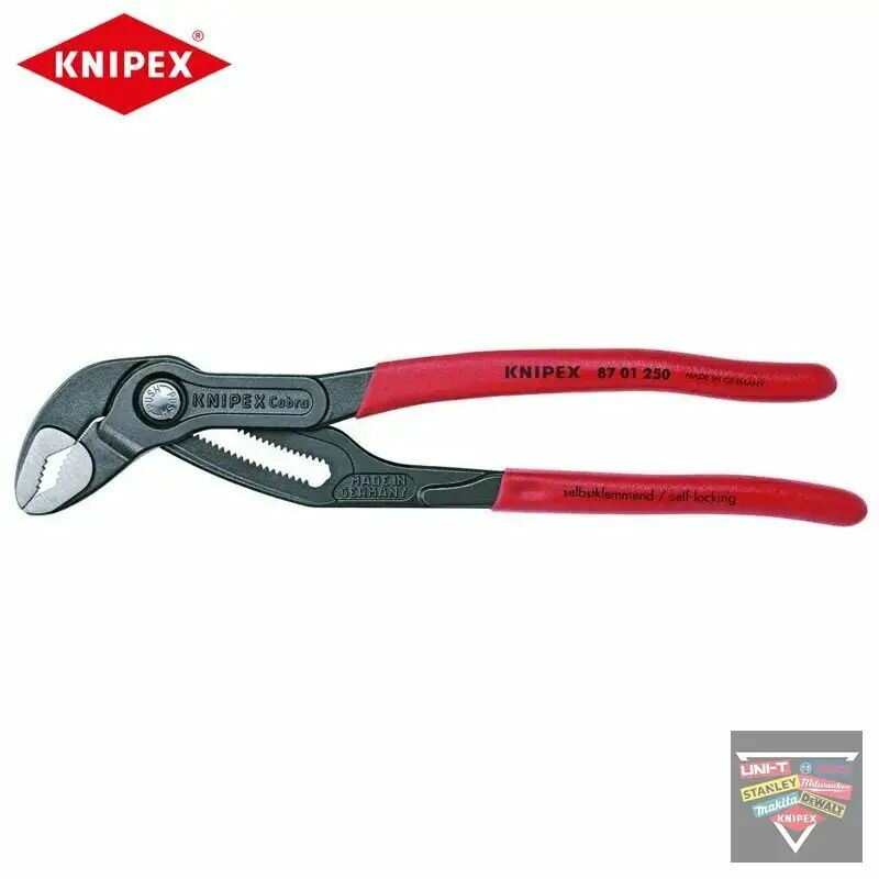 Клещи переставные KNIPEX COBRA зев 50 мм, длина 250 мм KN-87 01 250