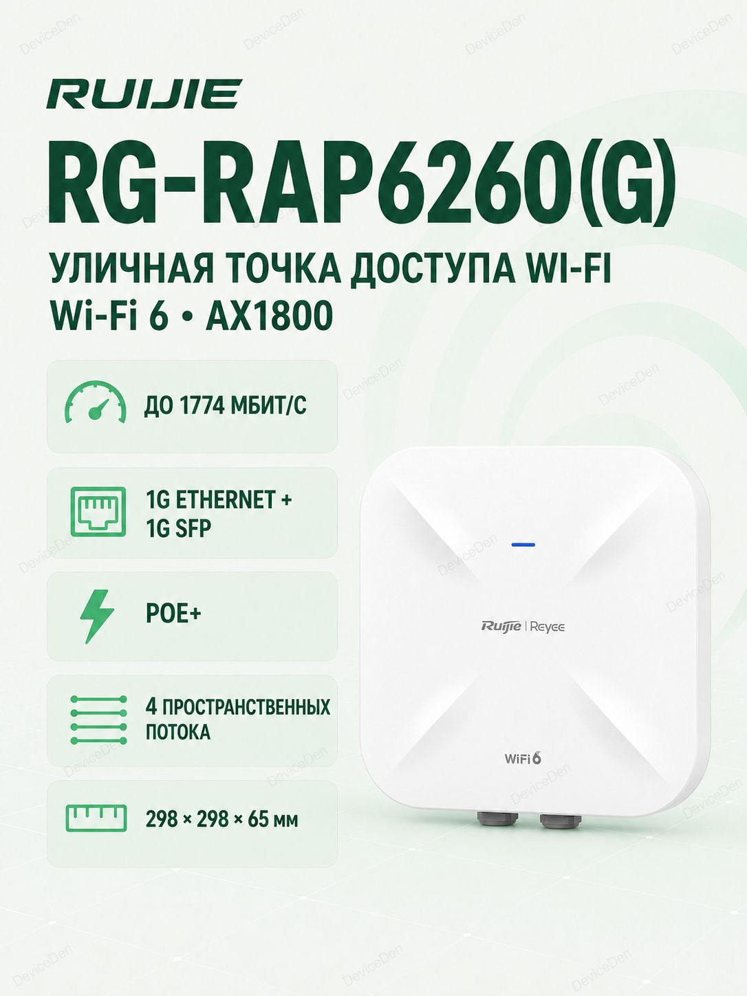 Ruijie RG-RAP6260(G) Wi-Fi точка доступа