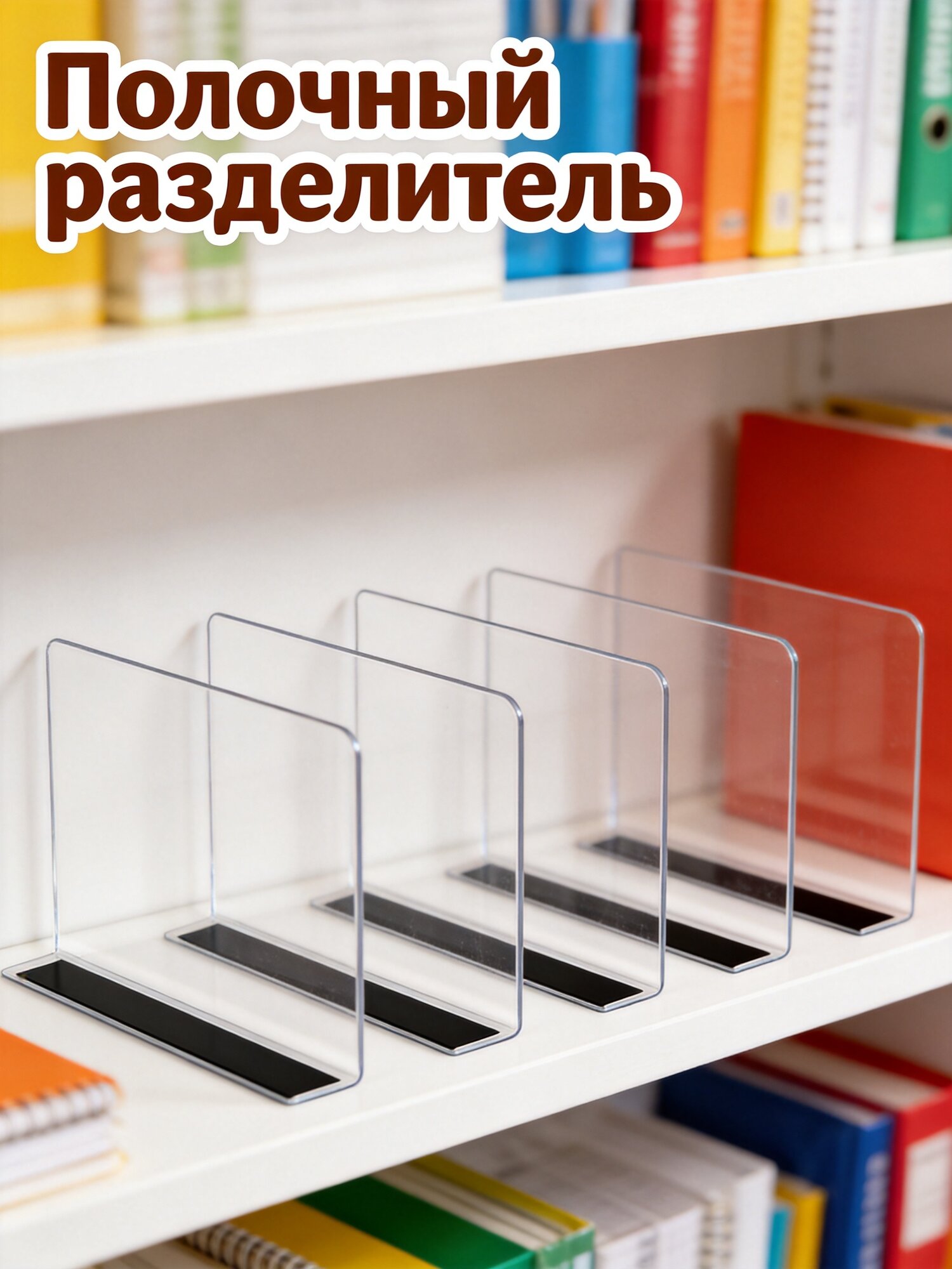 Универсальные держатели для классификации товаров, форма L, с магнитным креплением, набор из 6 штук