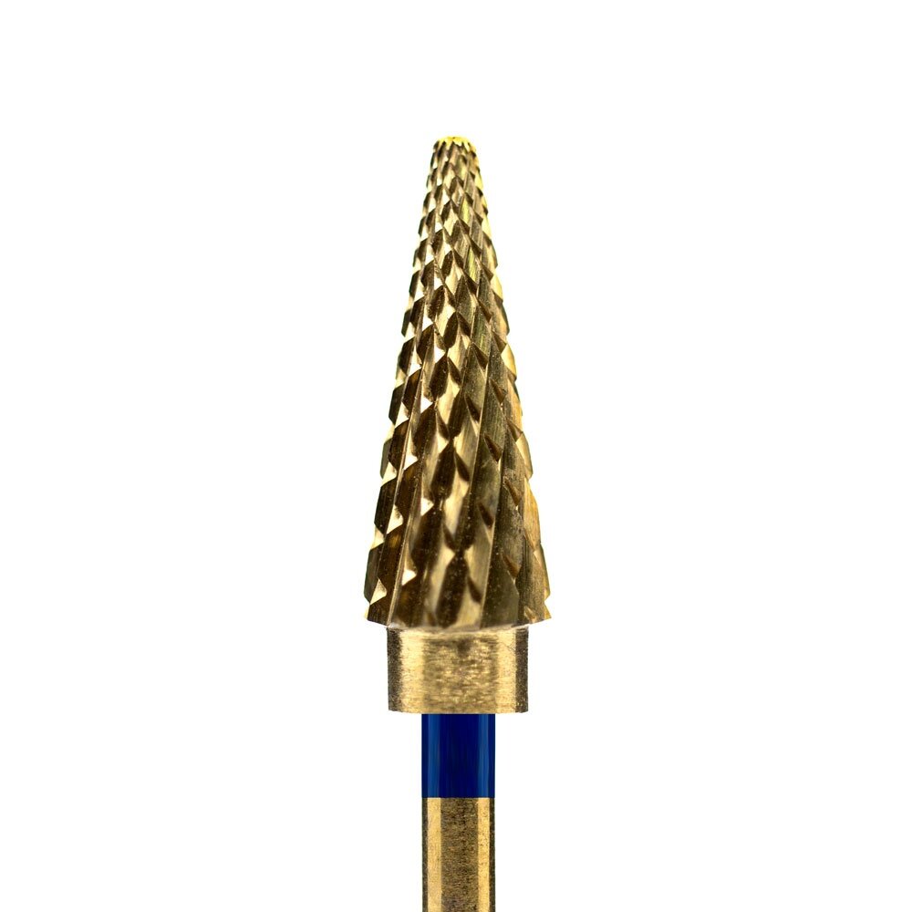 Кристалл, твердосплавная фреза конус (средняя, нитрид-титан. покр, 31160НТ)