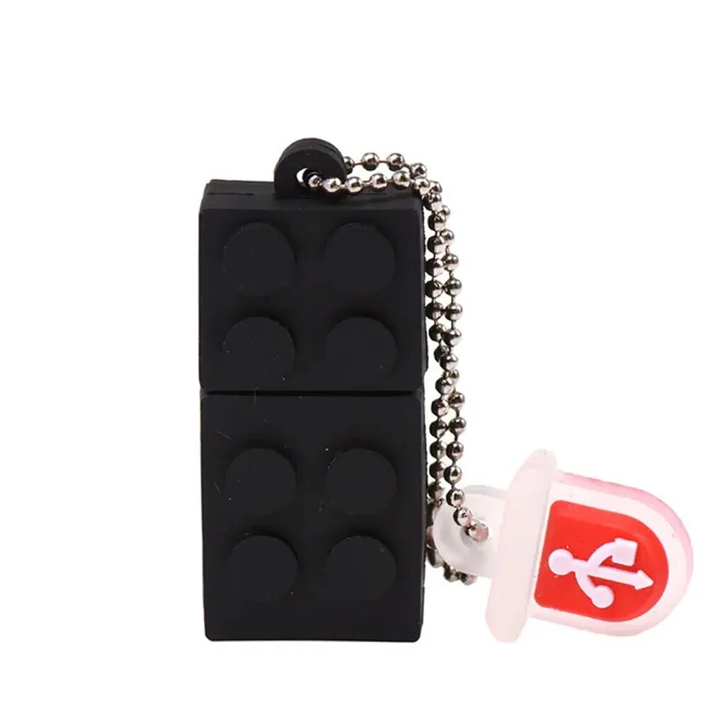 USB-флешка 16 ГБ, черный Lego-блок