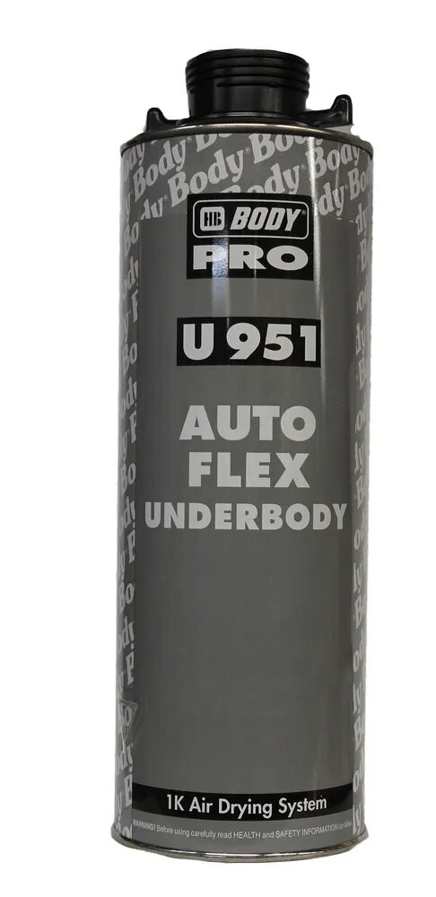 Антигравий на основе каучука черный под пистолет (HB BODY PRO 951 Autoflex) 1л