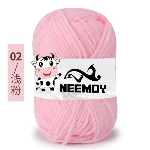 Neemoy пряжа для вязания 25г Розовый, 02-1pc-25g