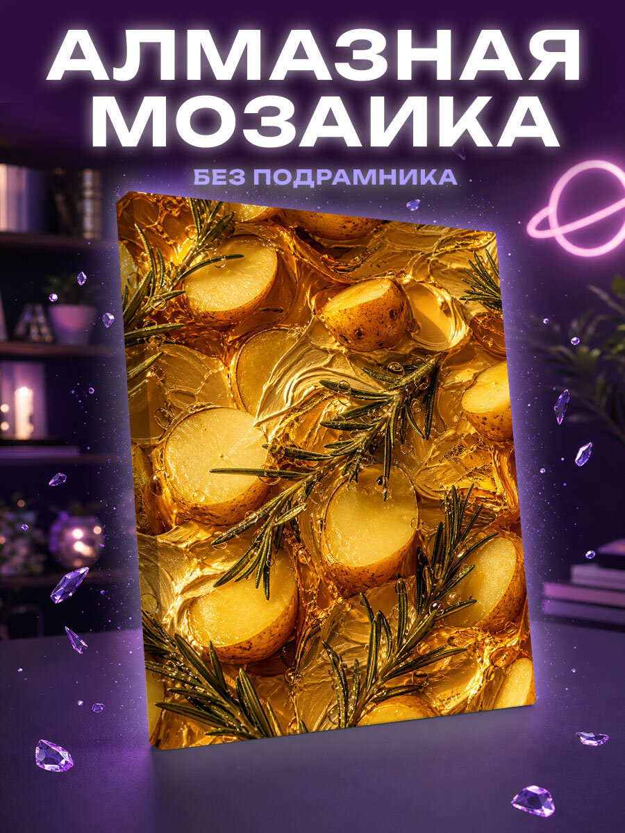 Алмазная мозаика Золотой урожай в импасто
