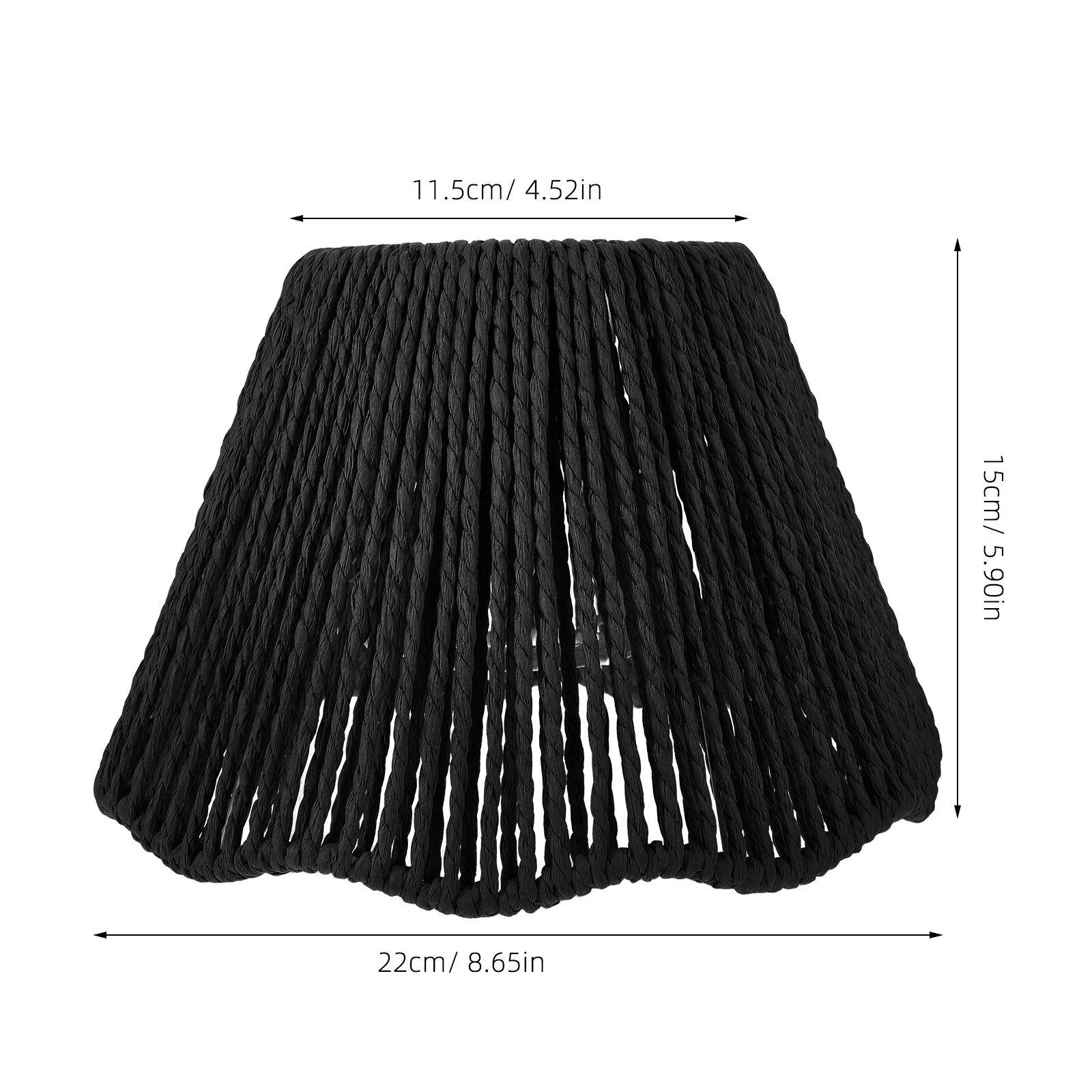 Ламповый Покрышка Из Бумажной Веревки Винт E27 E14 22.00X15.00X11.50Cm
