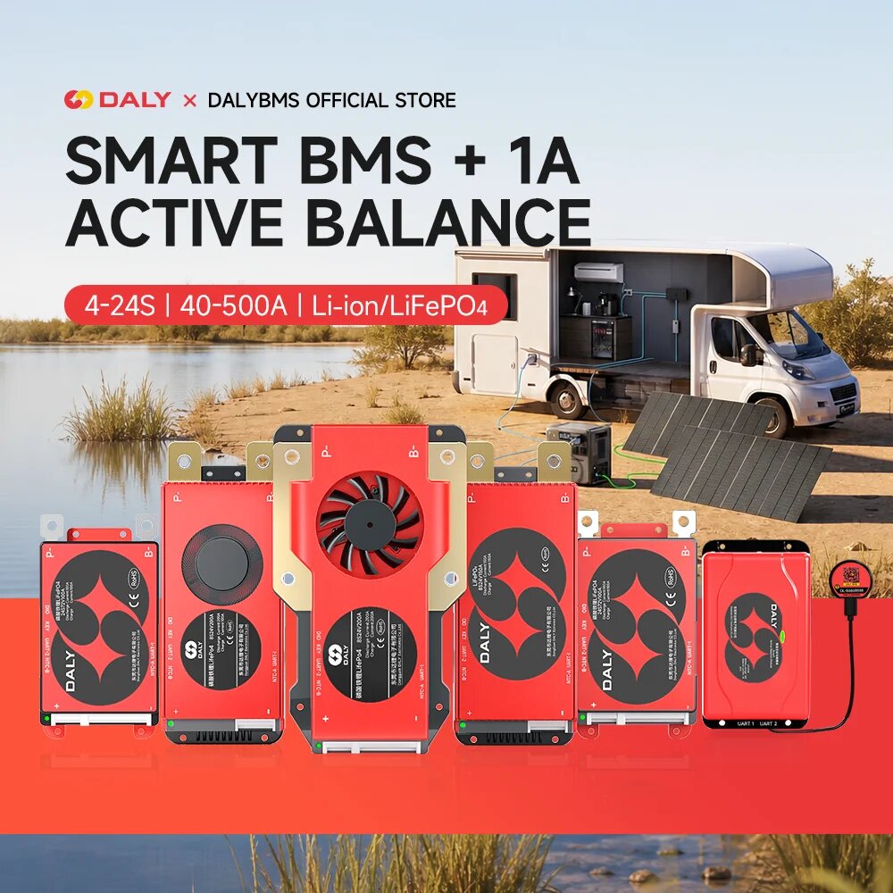 Daly BMS 7S 24V 40A Smart Active Balancer — фото 1
