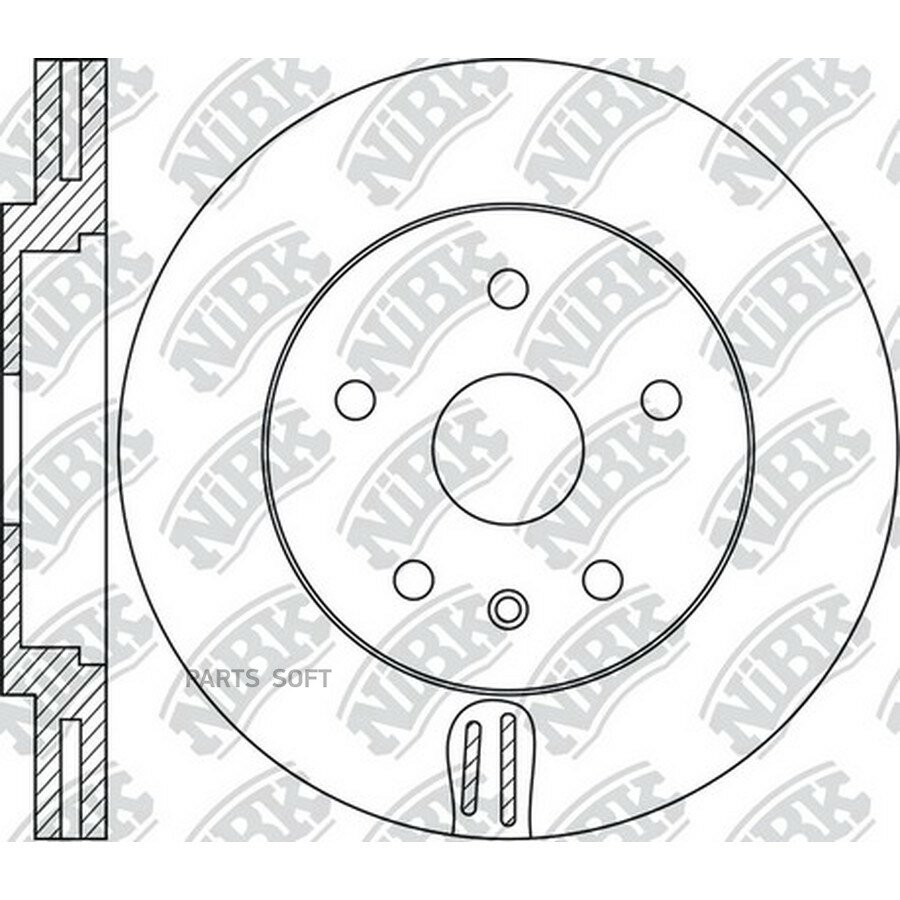 NIBK Диск тормозной передний Ford Explorer 3.5 13 RN1673 2шт