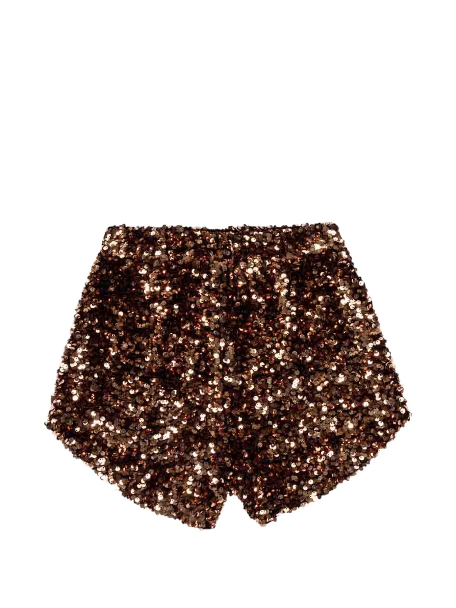 Шорты Miss Grant Sequin-embellished shorts, размер 12 лет, коричневый — фото 1