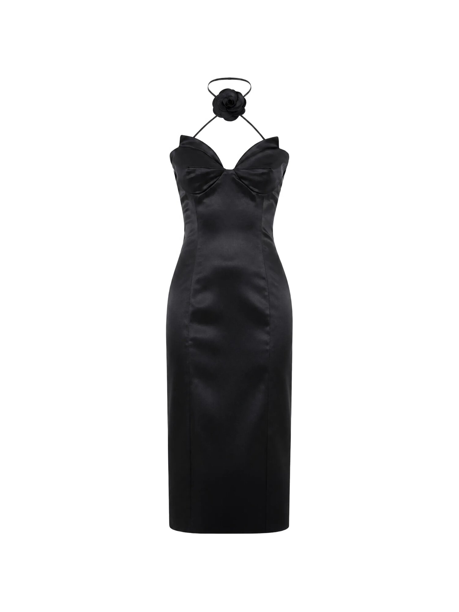 Платье PHILIPP PLEIN Satin midi dress flower