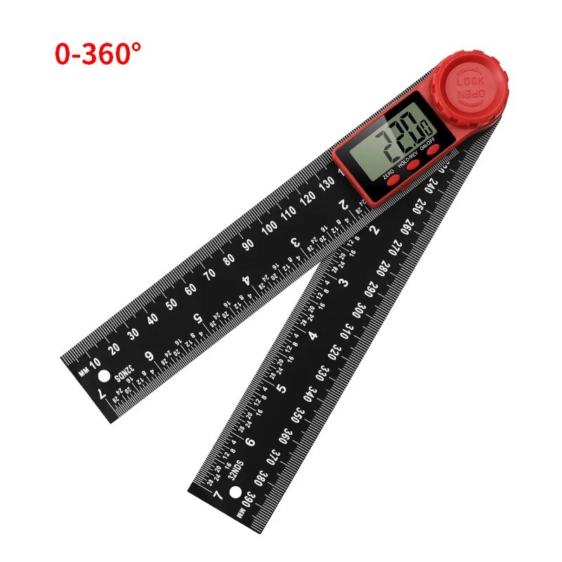 Электронный транспортир QSTEXPRESS 2 в 1 200 мм/300 мм 0-200mm plastic