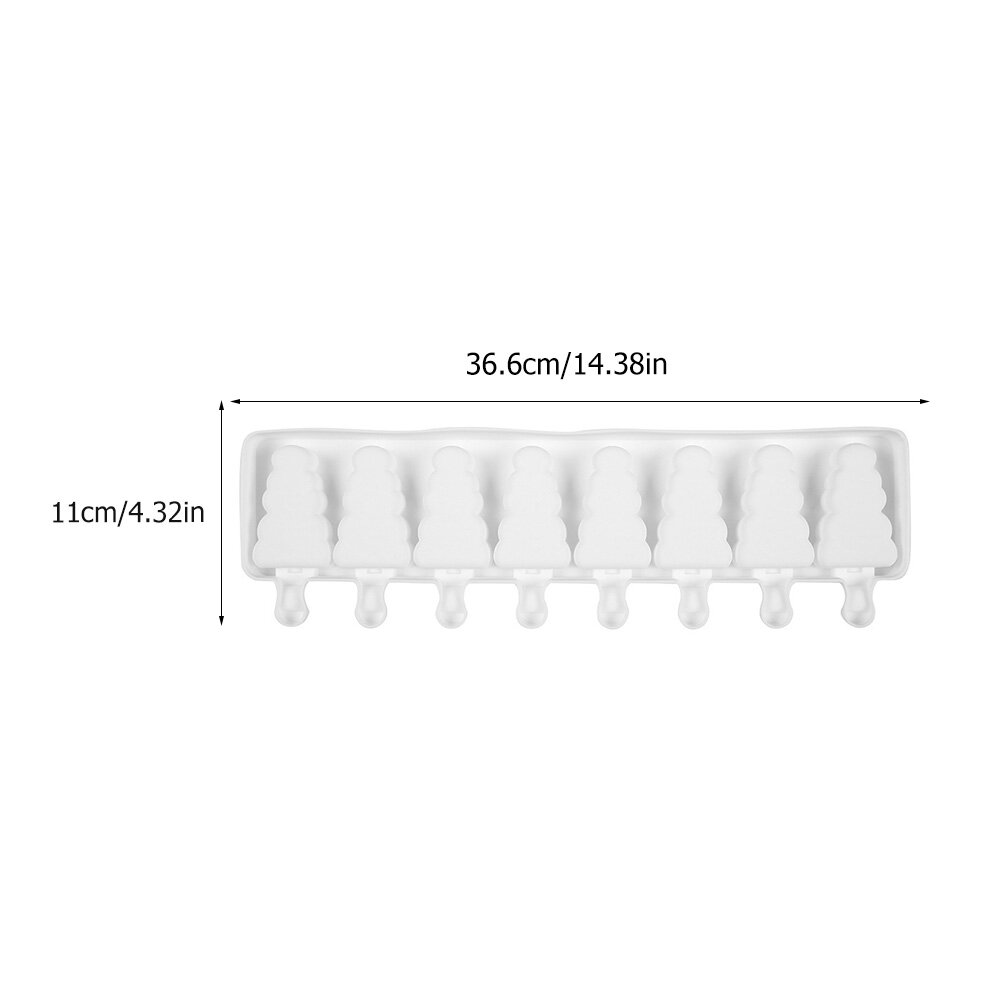 Форма Для Мороженого Из Силикона Форма Для Приготовления Пopsicle Xmas Tree Shape 36.6X11Cm
