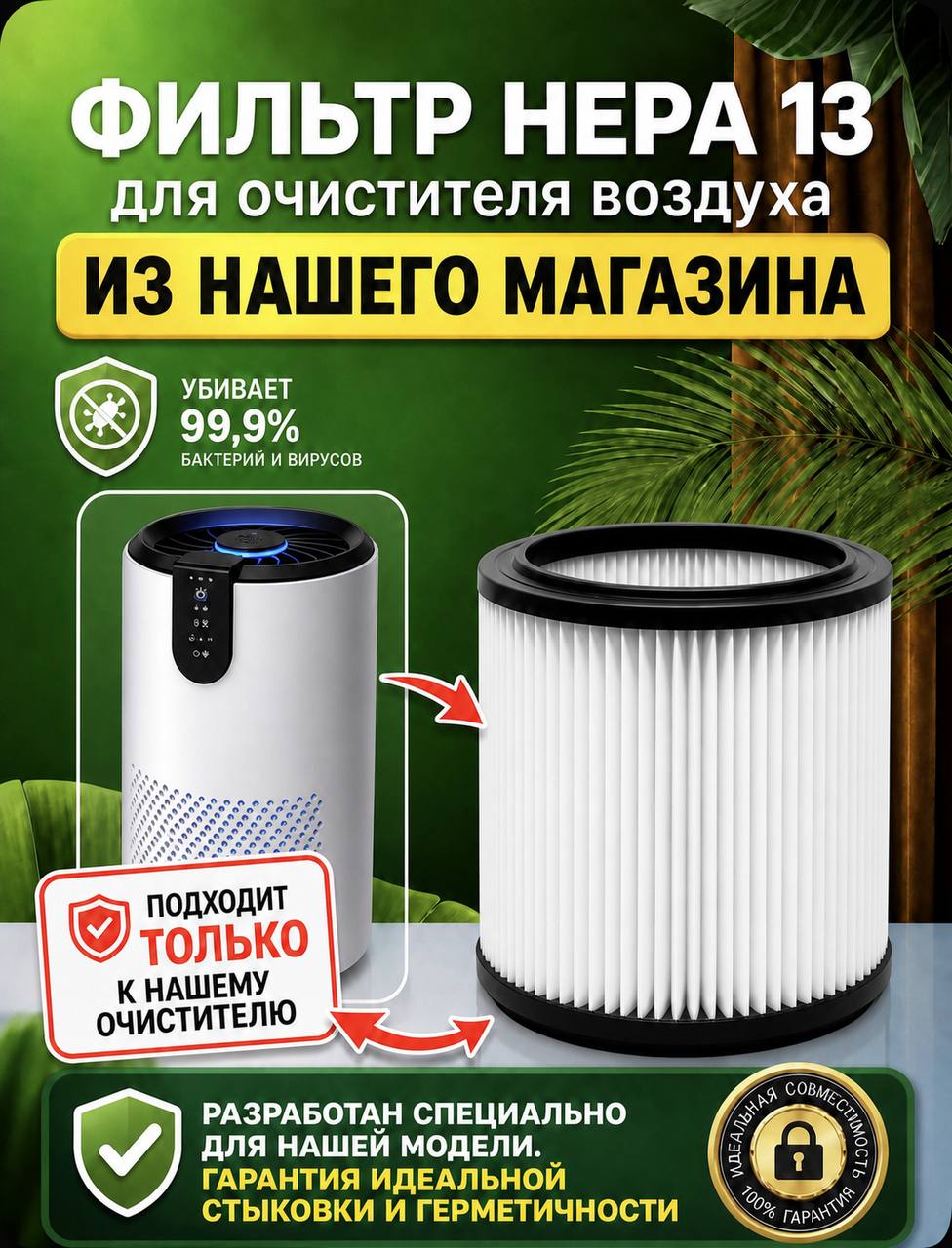 Фильтр НЕРА-13 для очистителя воздуха