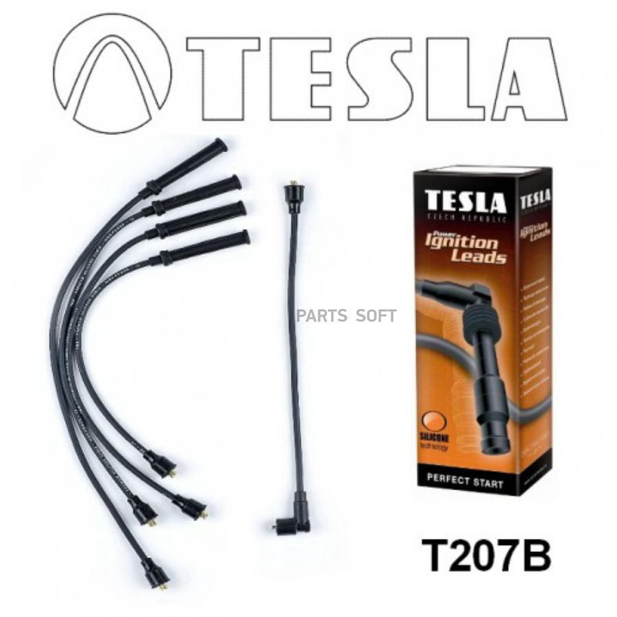 Высоковольтные провода (провода зажигания) tesla t207b