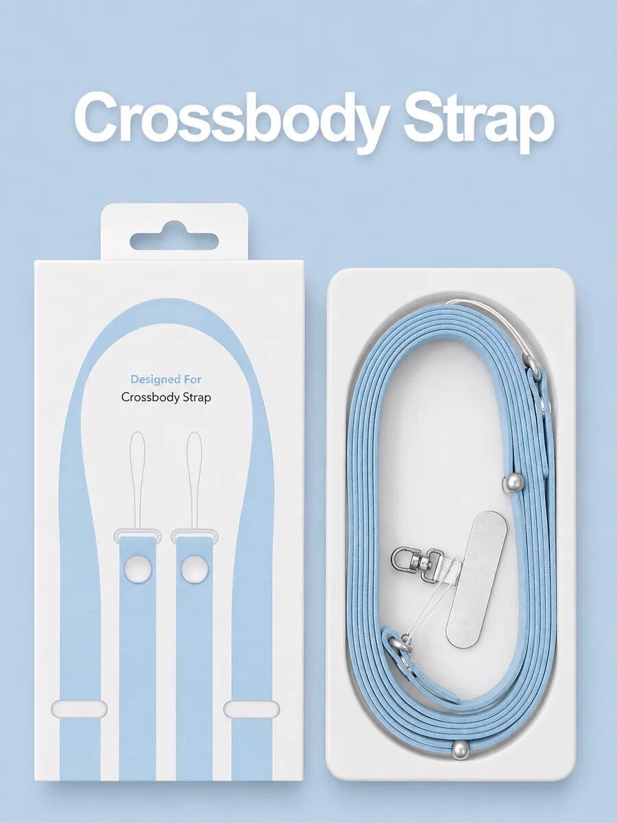 Ремешок через плечо Crossbody Strap Голубой