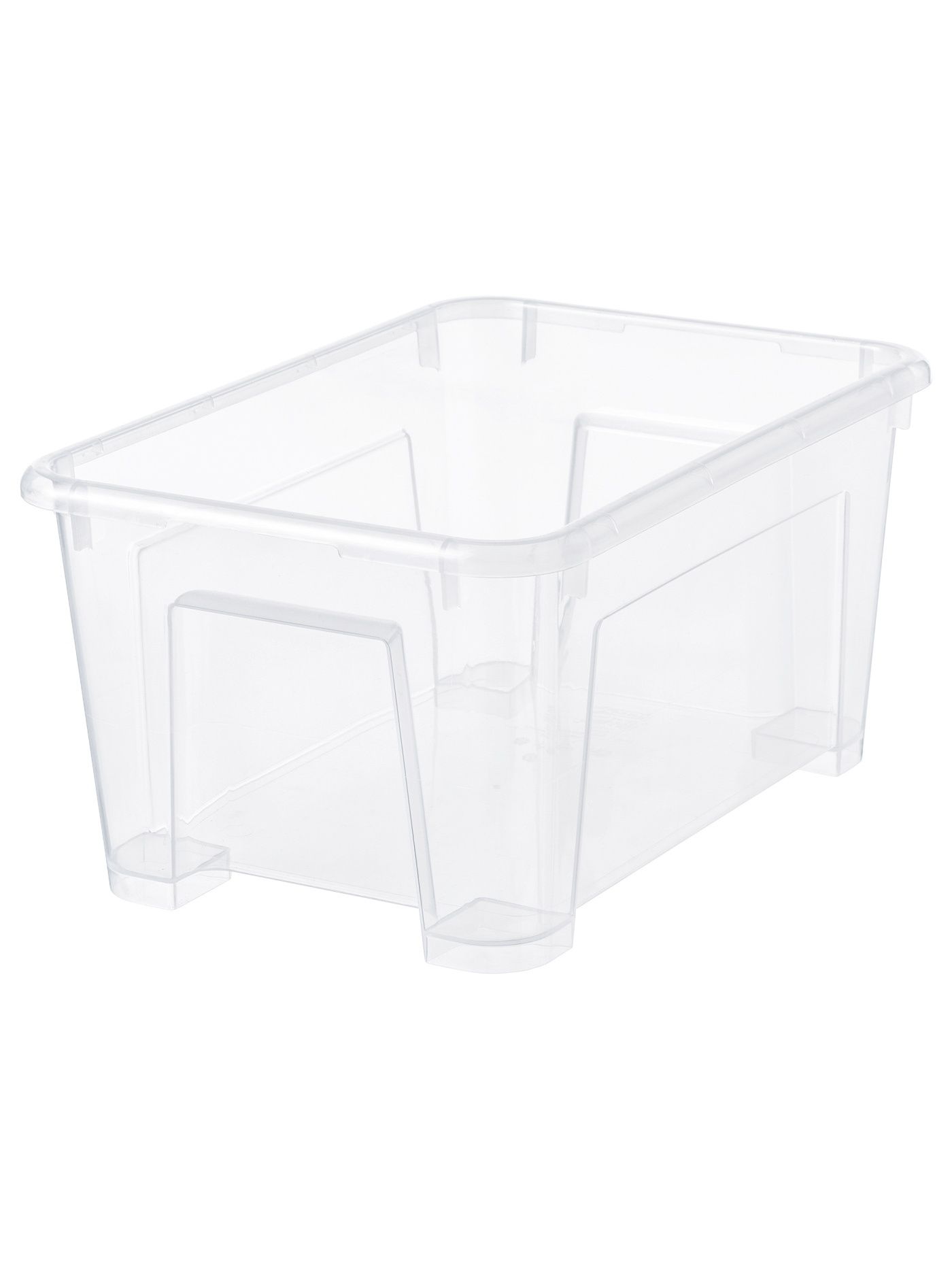 IKEA SAMLA Коробка для хранения, прозрачный, 28x19x14 см, 5 л