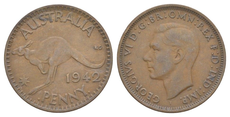 Австралия, 1 пенни 1942 год