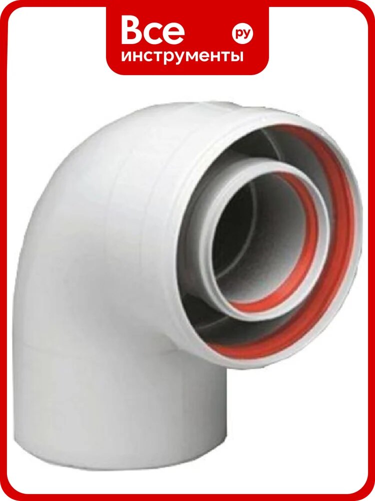 Колено промежуточное Okseler 90гр. 80/125 oks00037