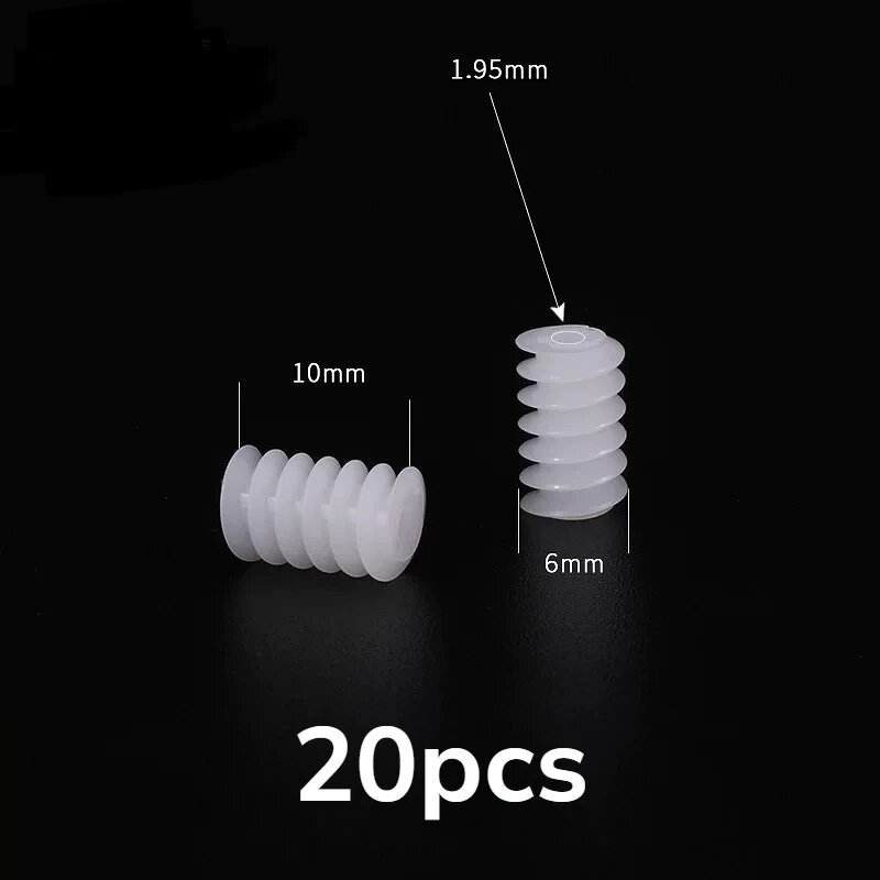 Пластиковые червячные редукторы 0.5 модуля 20 шт. 0.5M OD6mm L10mm-20p