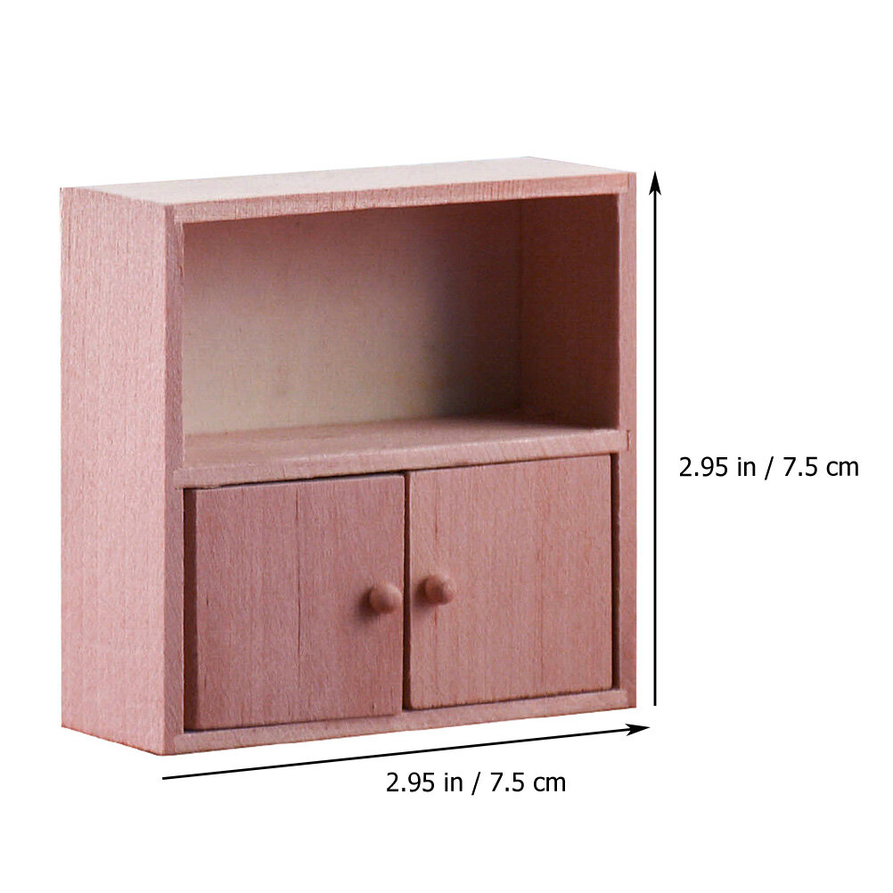4 Штуки Мини Шкафчик Модель Из Дерева Для Мини Дома Размер 2.9X7.5X7.5CM